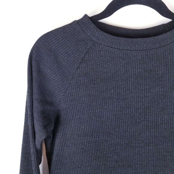 THML | Sweaters | Thml Ribbed Sweater Laced Up Small | Poshmark